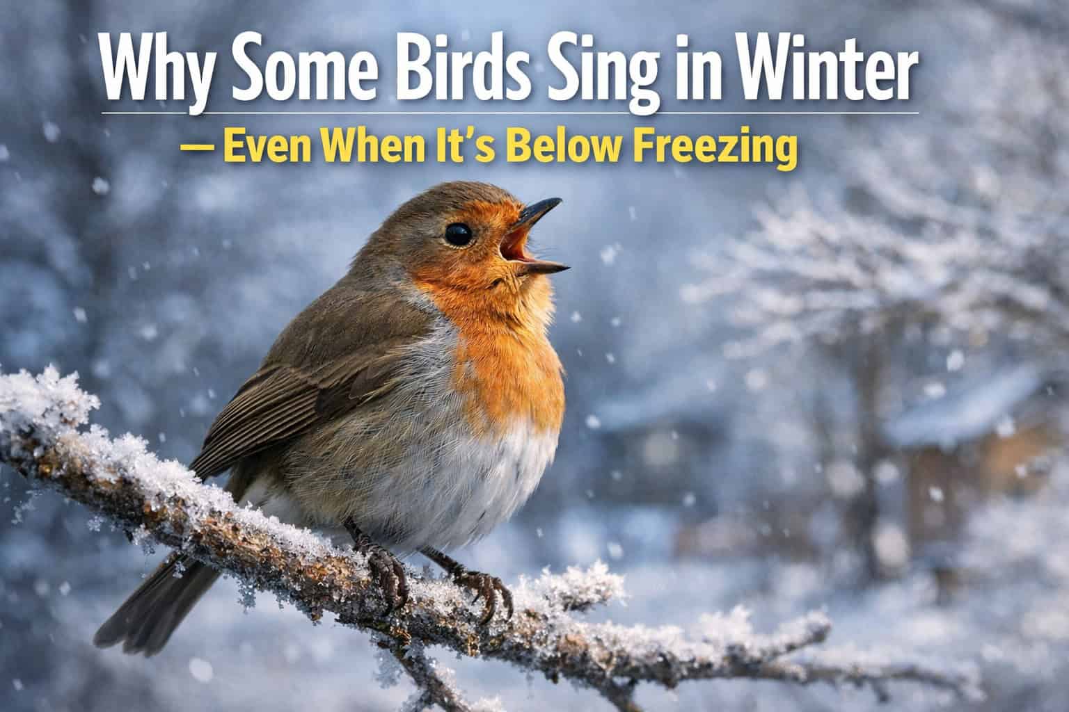 Why Some Birds Sing in Winter — Even When It's Below Freezing