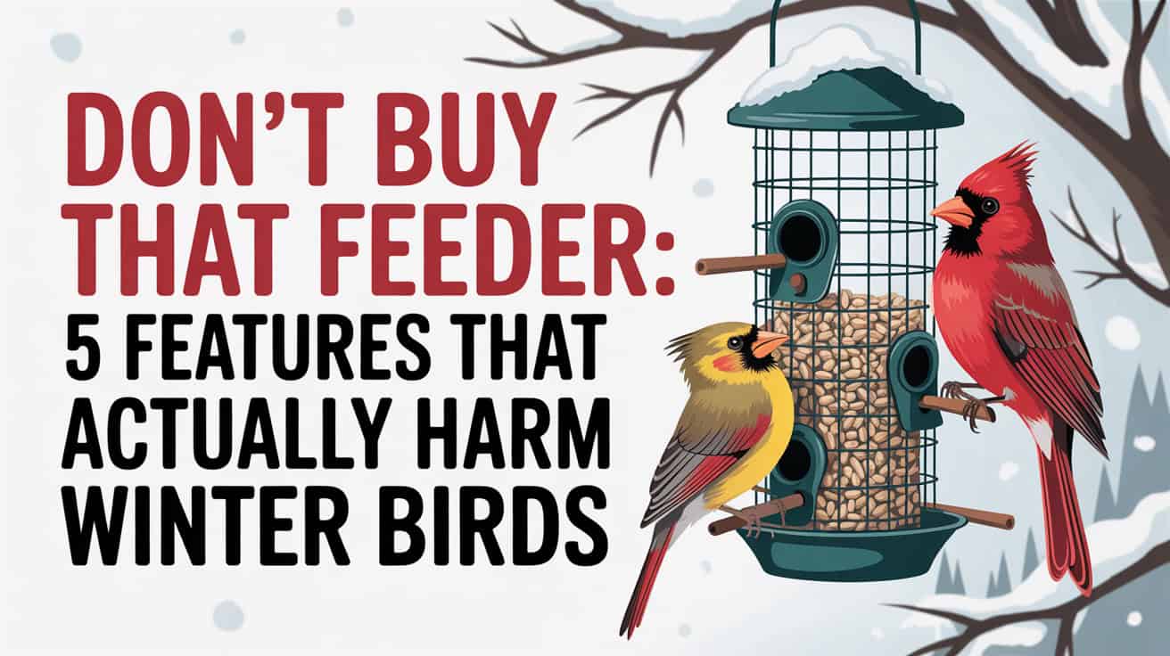 Don't Buy That Feeder: 5 Features That Actually Harm Winter Birds
