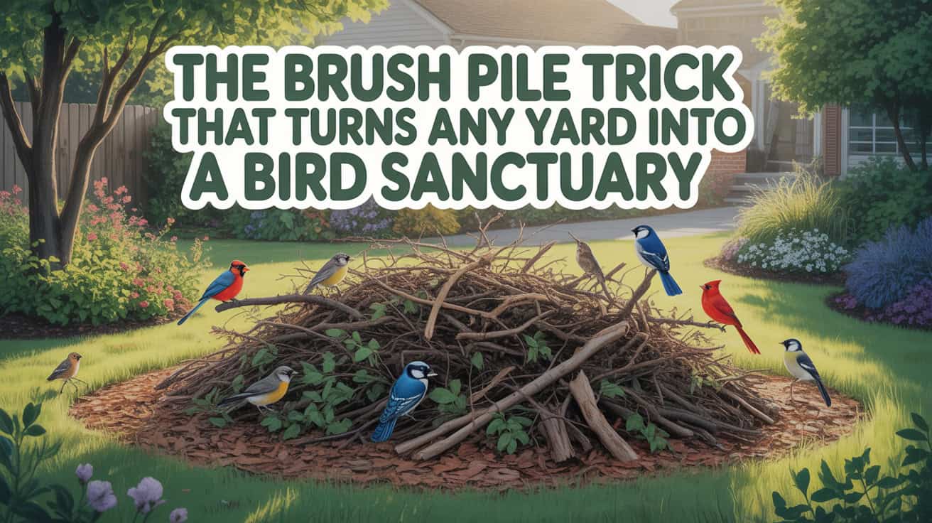 The Brush Pile Trick That Turns Any Yard Into a Bird Sanctuary